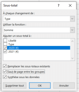 Comment créer un sous total dans votre tableau Excel ? - Cleex